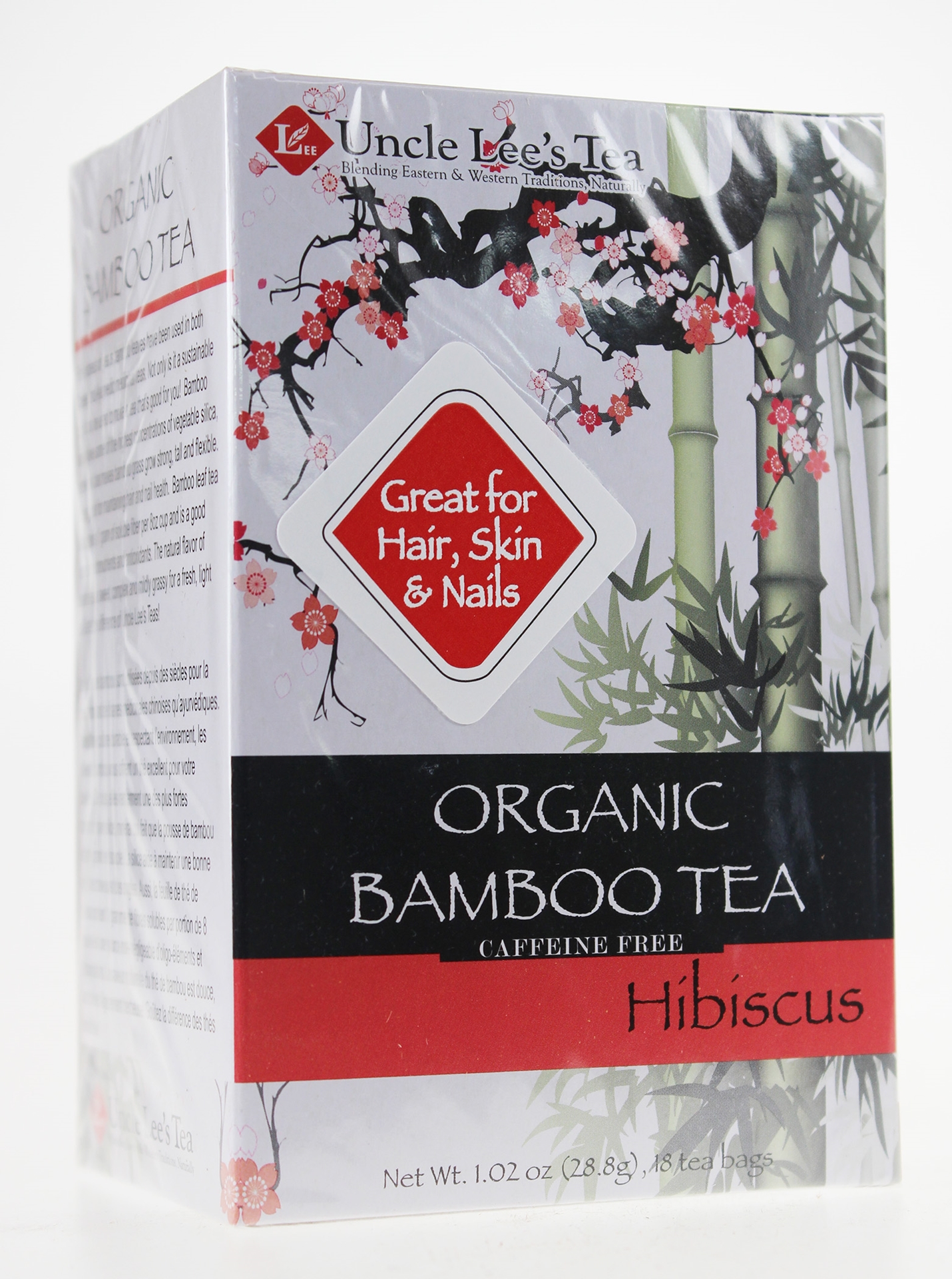 Uncle Lee's Tea Organic Bamboo Tea Hibiscus, 18 Bags | BuyWell.com ...