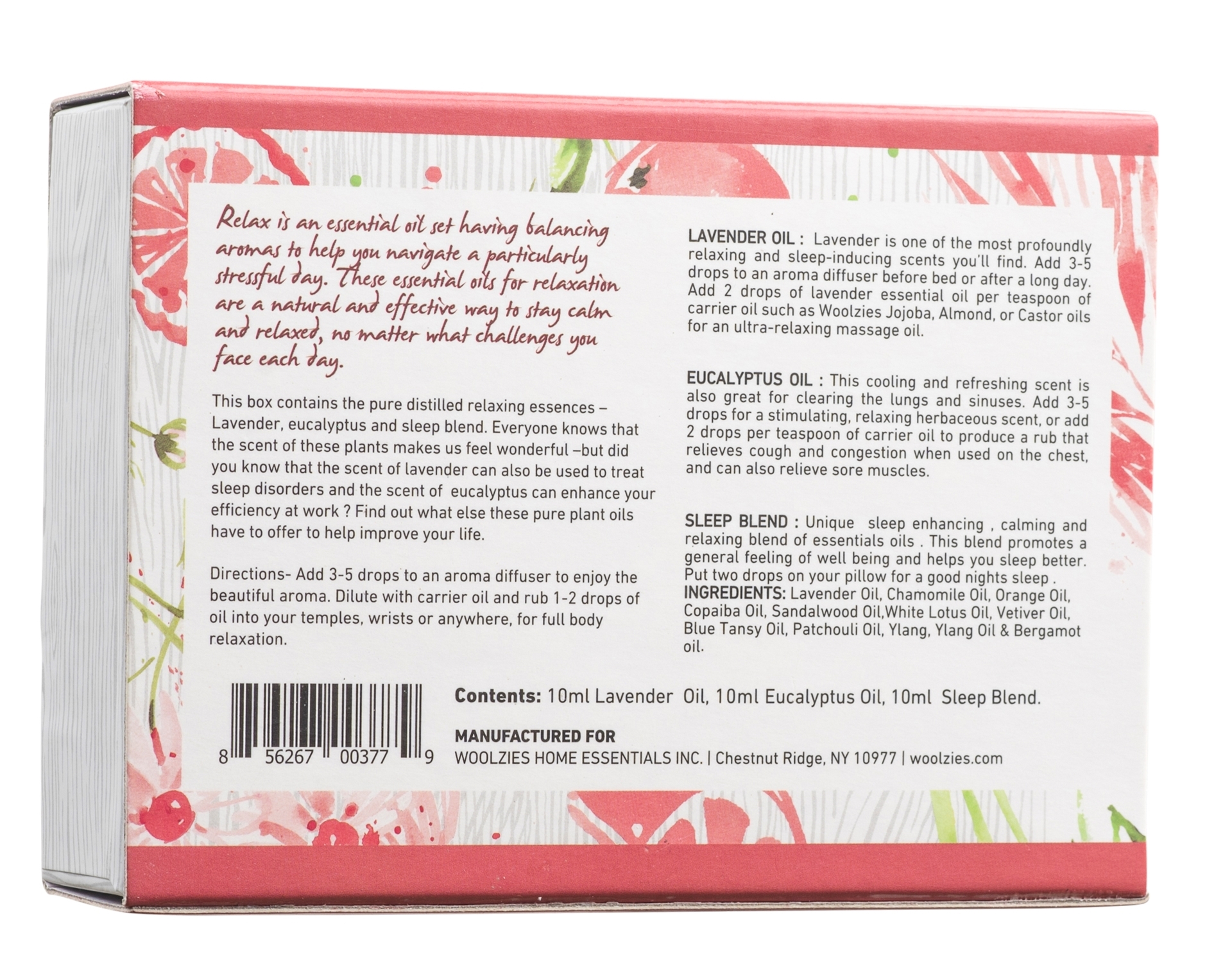 Woolzies Essential Oil Set, Relaxation 3x10ml | BuyWell.com - Canada's ...